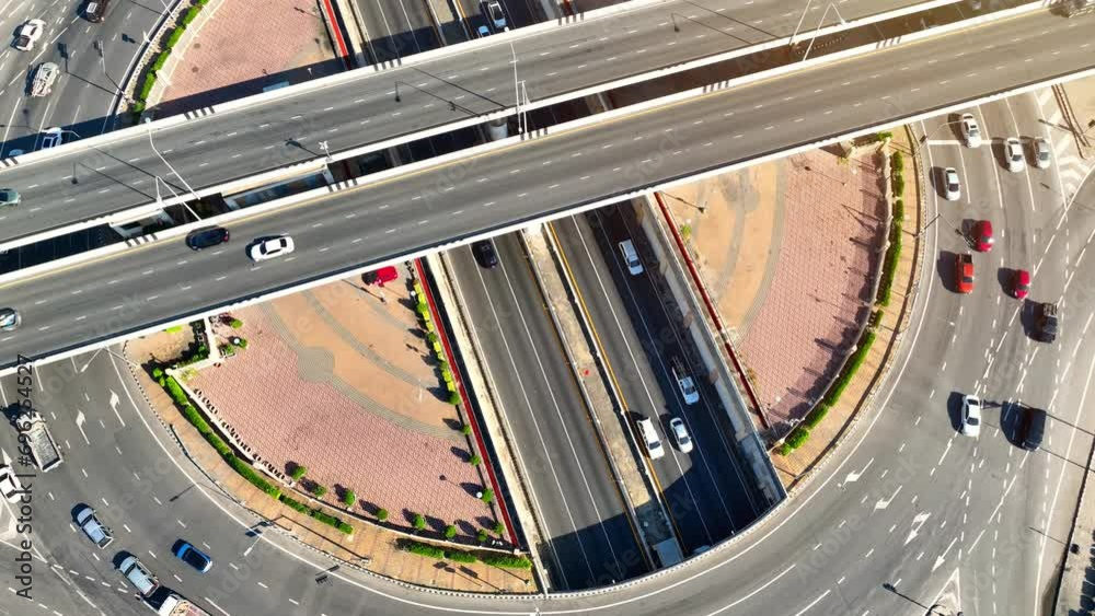 Experience the mesmerizing beauty of the timelapse of interchange ...