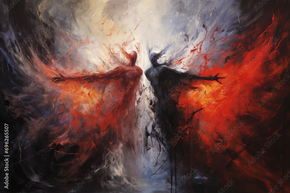 Culture and religious, states of mind concept. Abstract and surreal ...