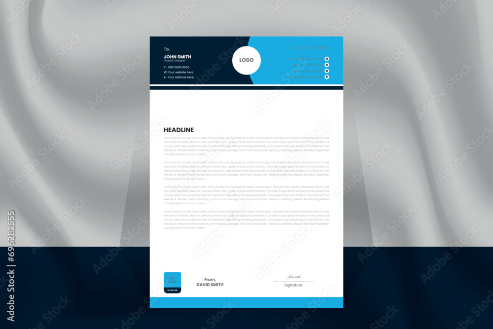 Professional and Corporate Letter Head Design Template for your project ...