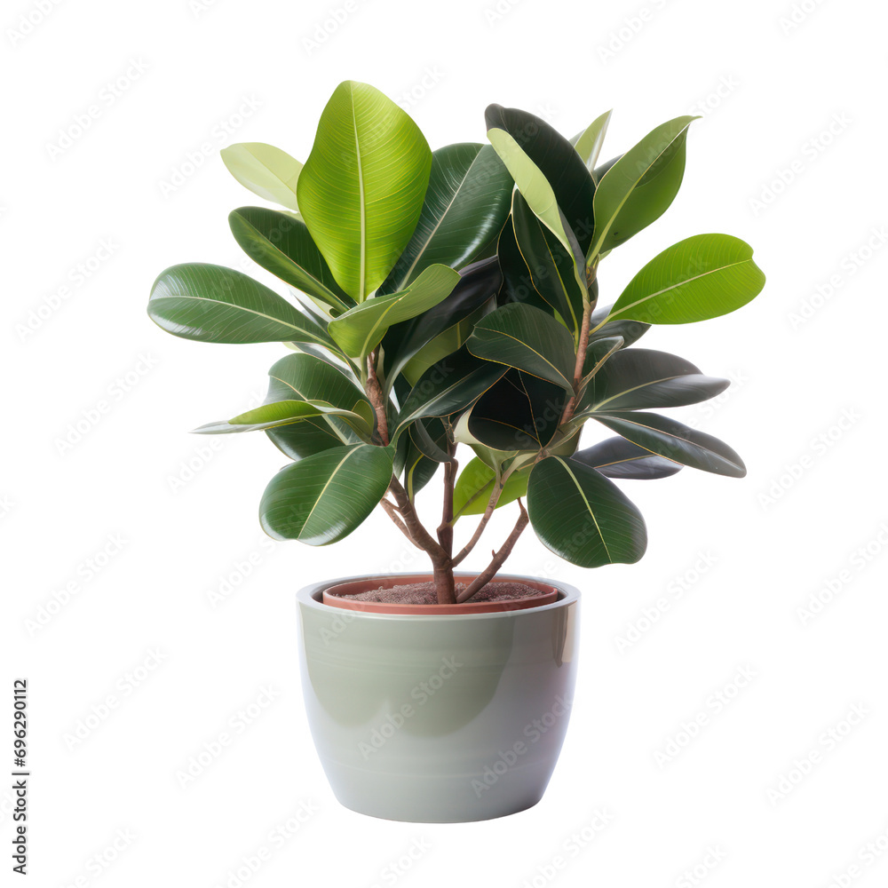 The Rubber Plant (Ficus elastica) in transparent PNG format foto de ...