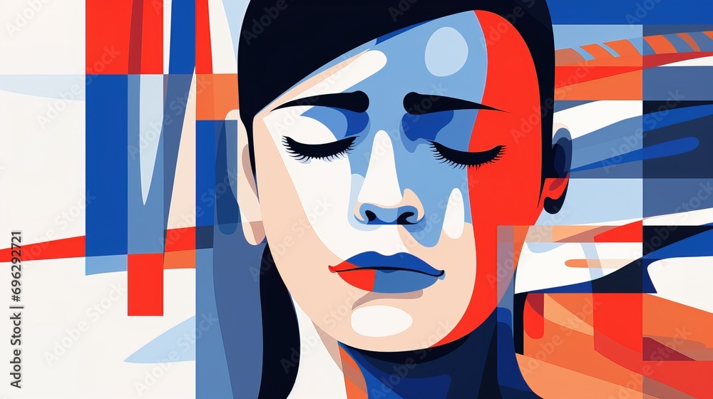 Miserable girl, sulks and looks sad, frowns and pouts disappointed ...