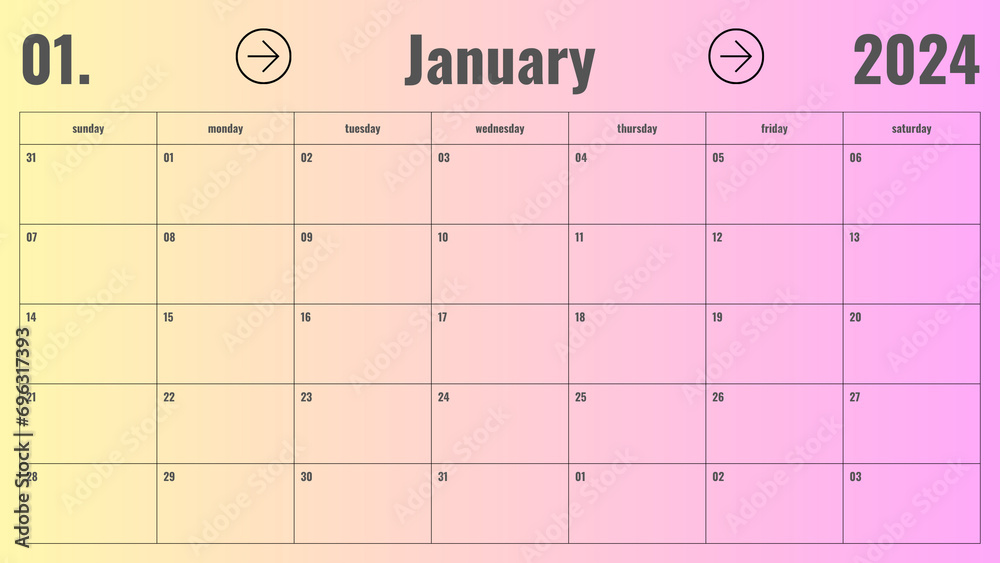 Calendar 2024 Calendar with holidays. Yearly calendar showing months ...