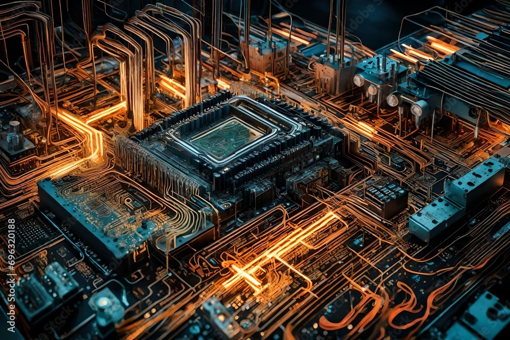 neon color computerized luxurious door with interior design for the ...