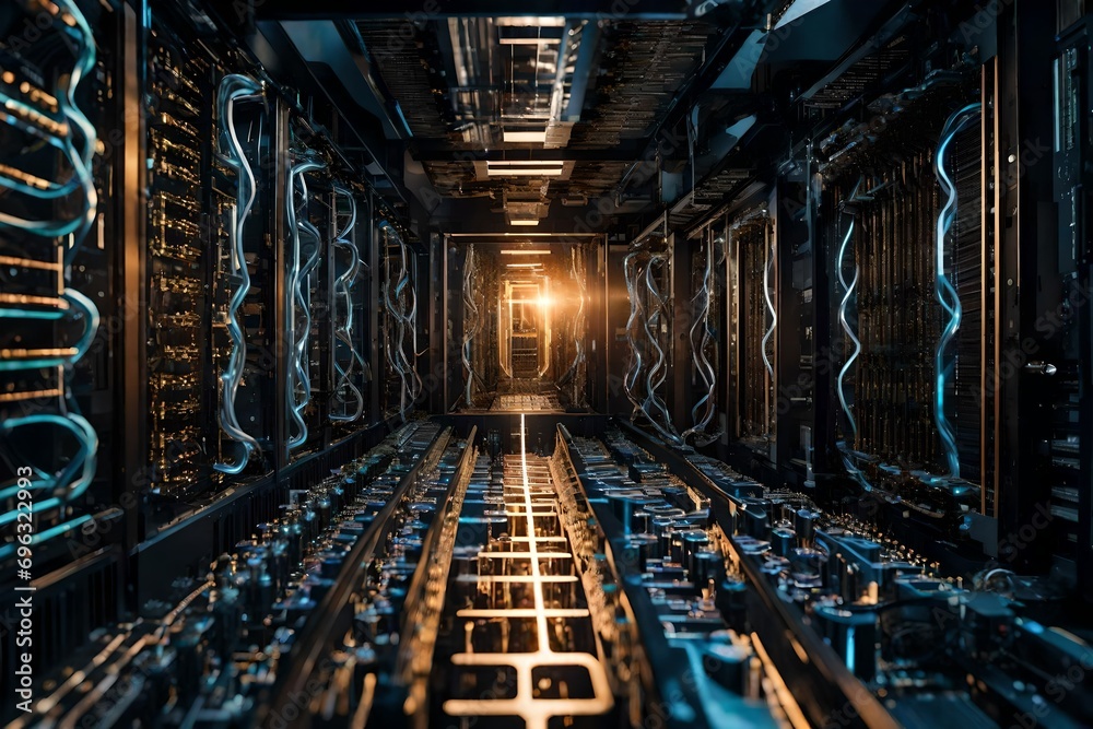 neon color computerized luxurious door with interior design for the ...