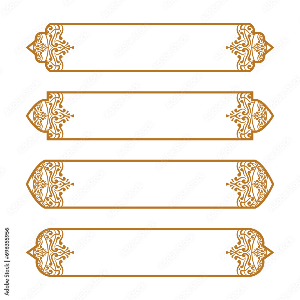 luxury ornamental text box title frame for wedding and invitation card ...