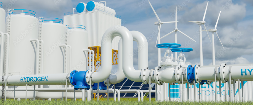 hydrogen pipeline of energy sector towards to ecology,carbon credit ...