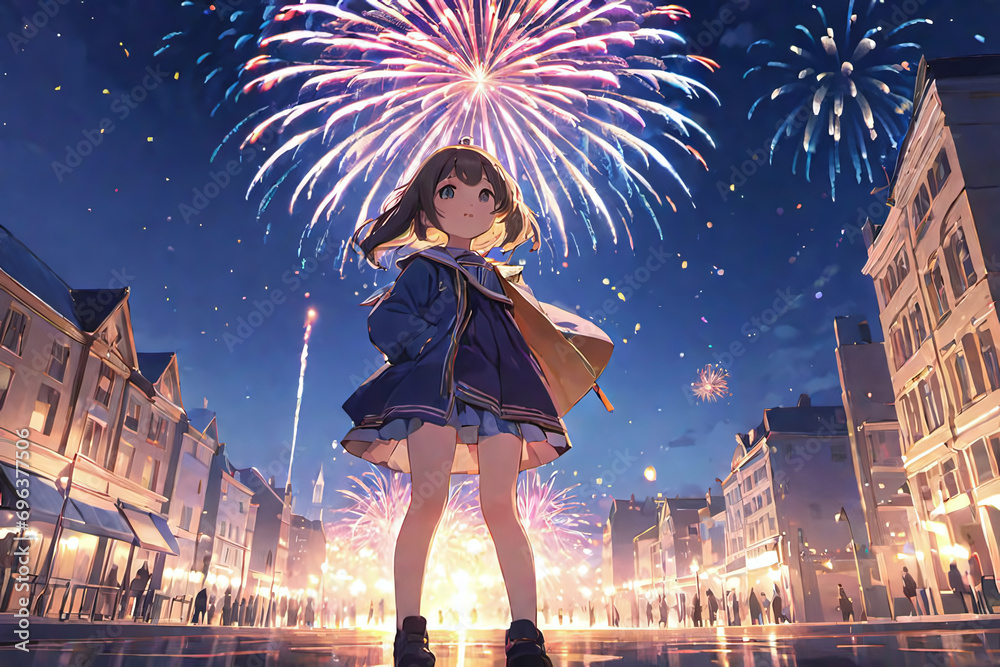 Experience the breathtaking beauty of fireworks lighting up the night ...