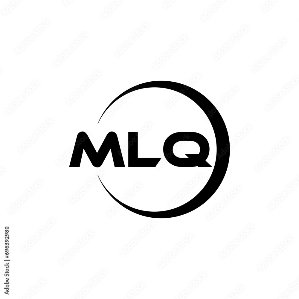 MLQ letter logo design with white background in illustrator, cube logo ...