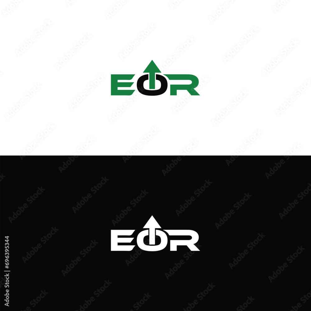 EOR logo. E O R design. White EOR letter. EOR, E O R letter logo design ...