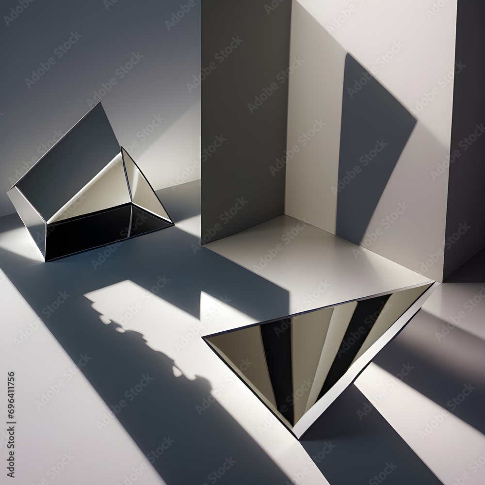 Reflection of light on the glass surface Abstract light and shadow ...