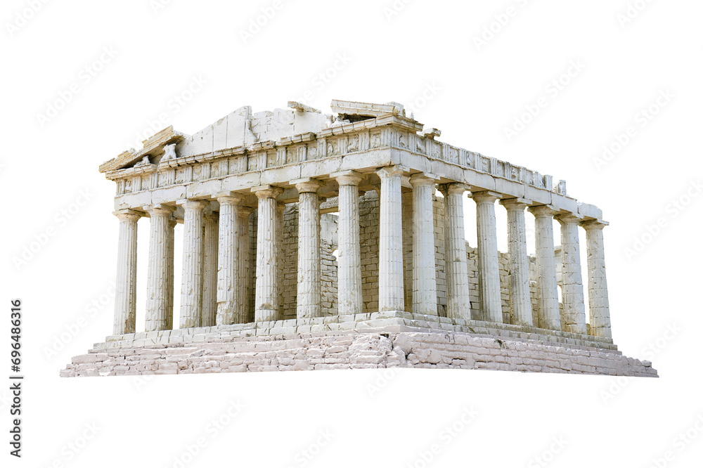 Parthenon the ancient Greek temple isolated png Stock Photo | Adobe Stock