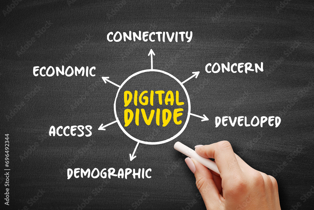 Digital divide refers to the gap between those who benefit from the ...