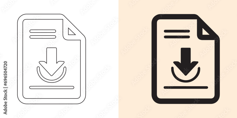 Set of icons for PDF files. Download symbols for PDF files. Text ...