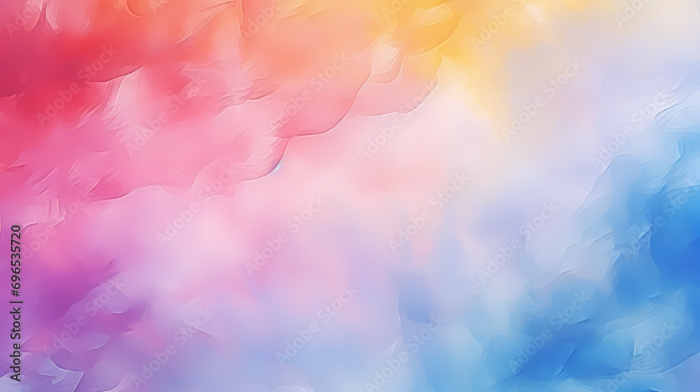 Colorful watercolor painting covered on drawing paper background, PPT ...