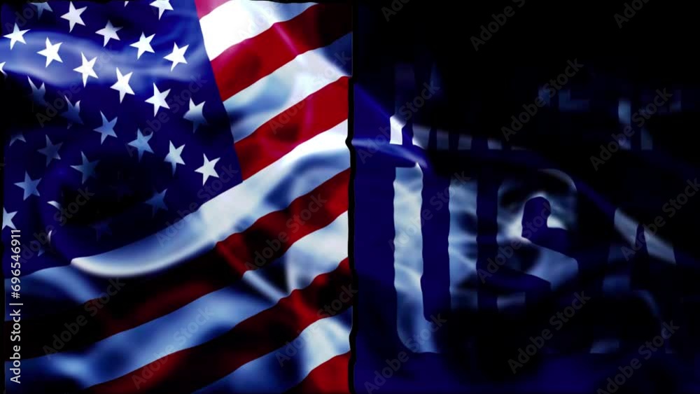 USA Flag Animation, Made In USA, Made In USA Flag Animation, Made In ...
