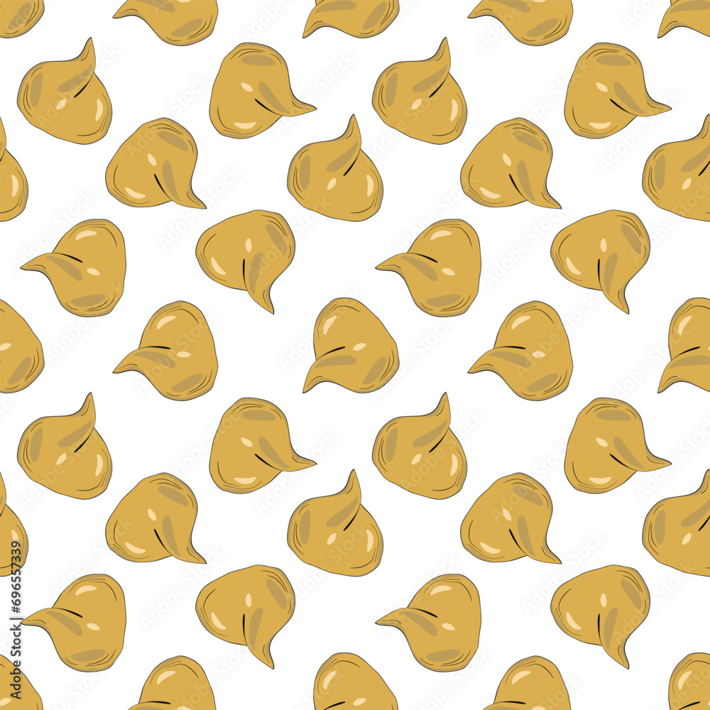 Seamless pattern with kawaii poop on white background. Cartoon poo ...