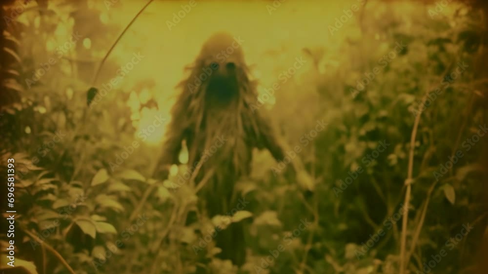 Creepy found footage urban legend monster scarecrow in the bush ...