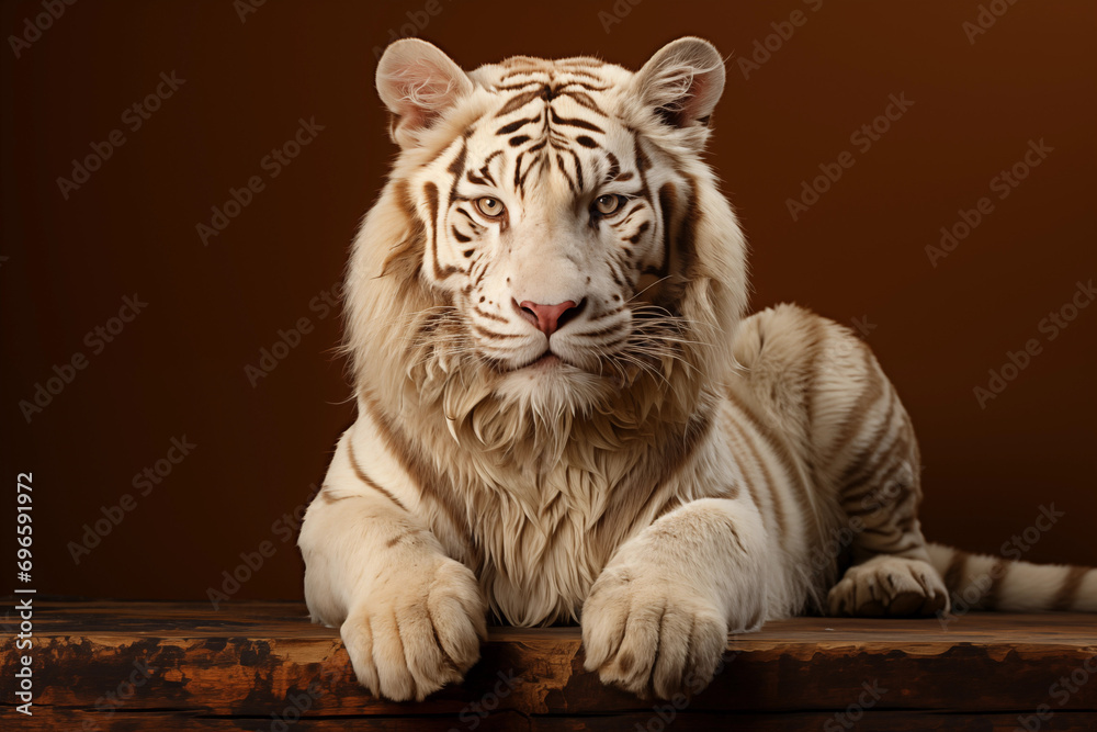 Tigre albino calmo em paz isolado no fundo preto - Papel de parede no ...