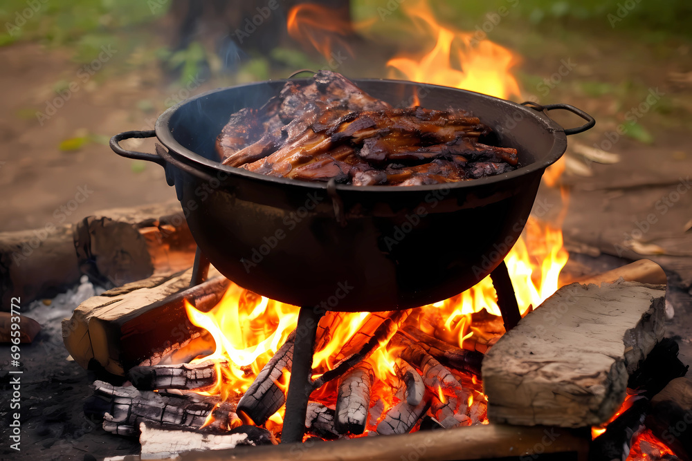South African Potjie (South Africa) - A three-legged cast-iron pot used ...