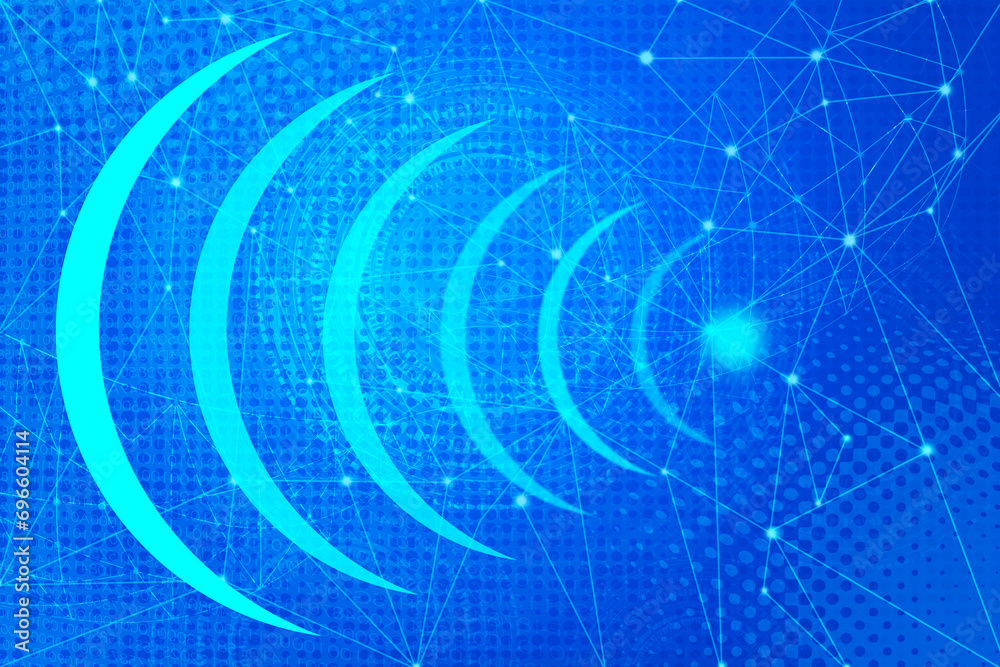 Conceptual image of sound wave, acoustics and sound vibrations ...