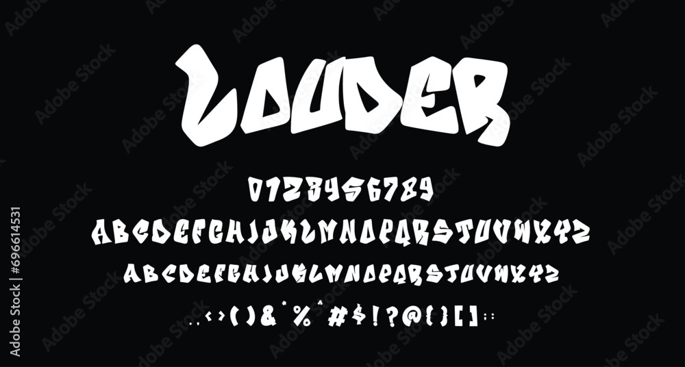 Louder graffiti display font Best Alphabet Alphabet Brush Script ...