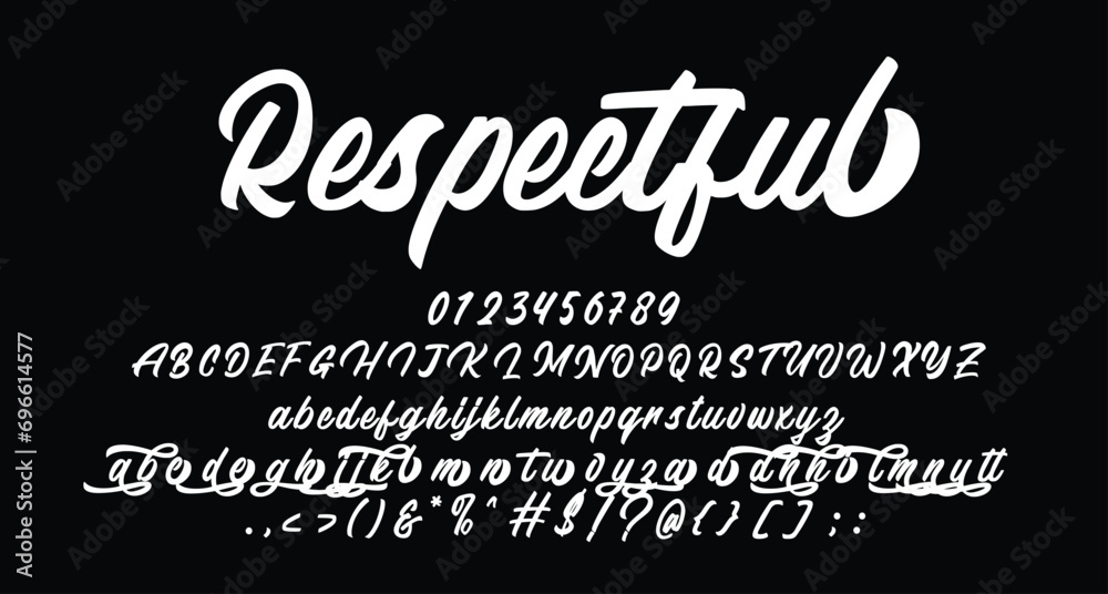 Respectful brush script handwritten font Best Alphabet Alphabet Brush ...