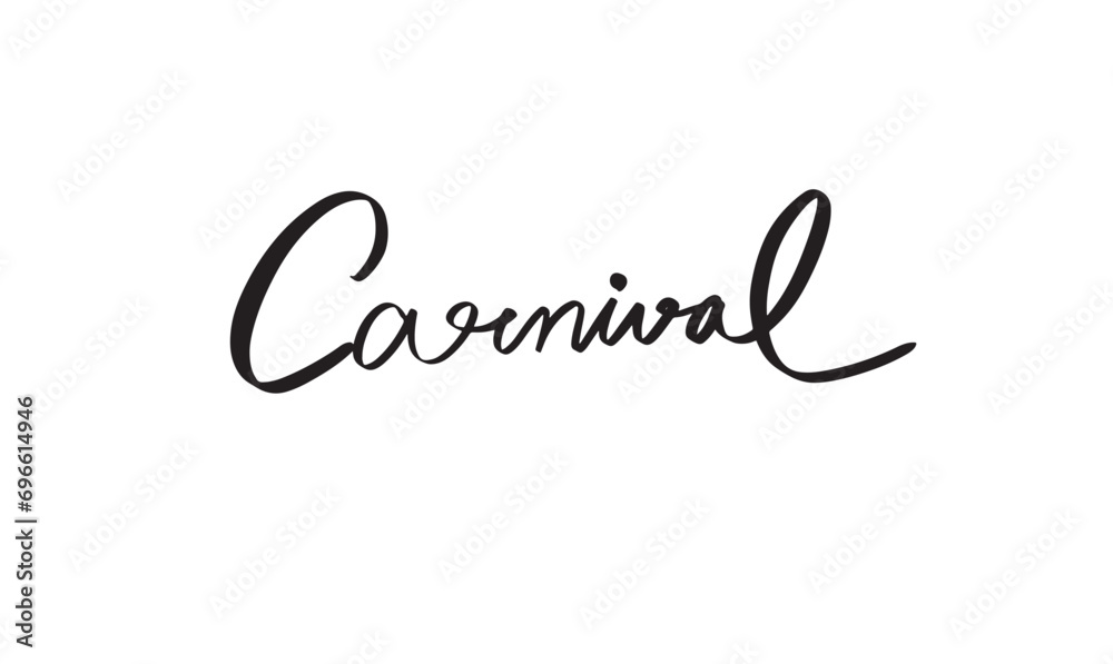 Carnival text font hand written calligraphy black dark silhouette color ...