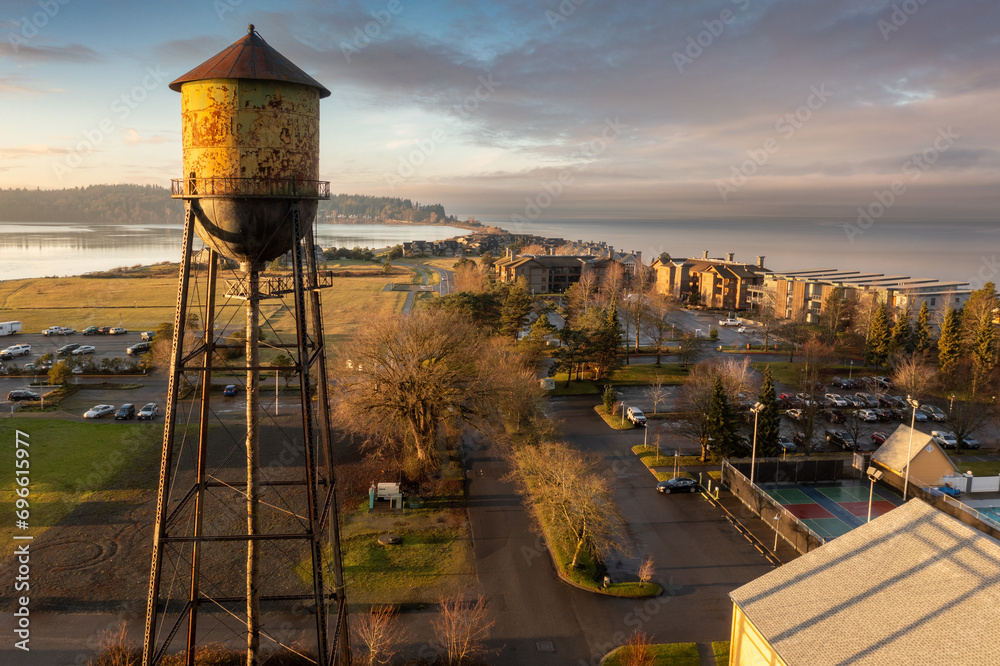 Semiahmoo spit includes a resort, beach trails, and restaurants and the ...