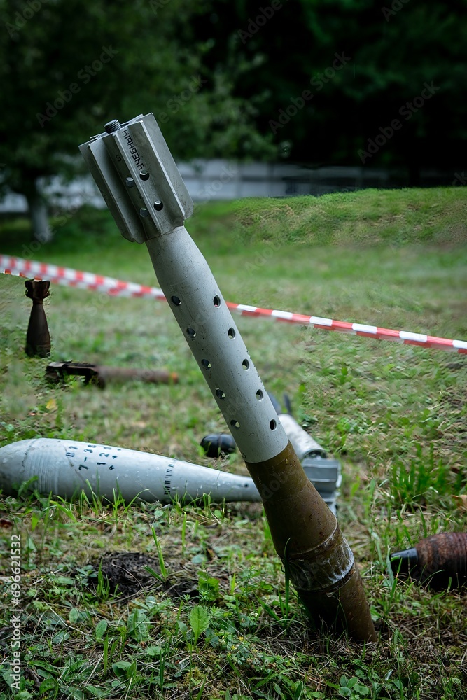 Foto de a unique collection of photographs of explosive objects, mines ...