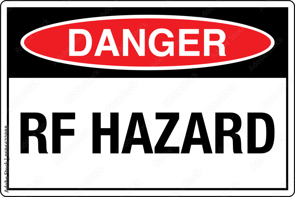 OSHA Safety Sign Marking Label Symbol Pictogram Standards Danger Radio ...