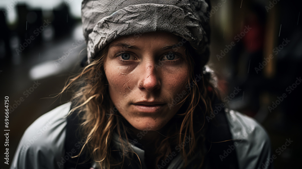 a determined woman competes in a grueling 100-mile ultramarathon, the ...