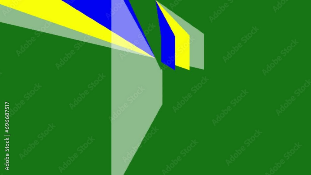 Modern shape transition in diagonal direction on green screen chroma ...