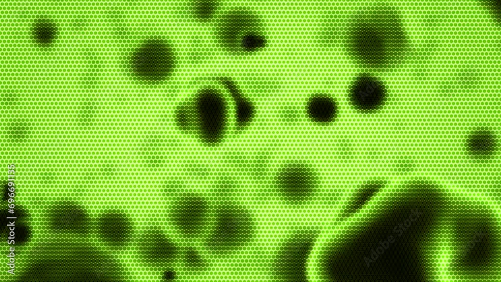 Computer generated animated moving motion background showing scientific ...