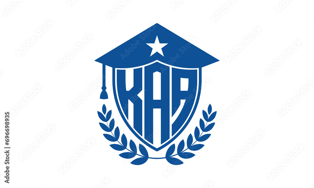 KAA three letter iconic academic logo design vector template. monogram ...