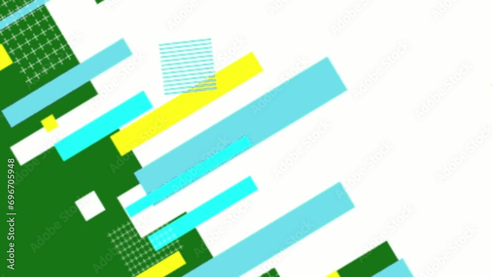 Vidéo Stock Modern shape transition in diagonal direction on green ...