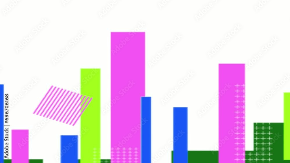 Modern shape transition in diagonal direction on green screen chroma ...