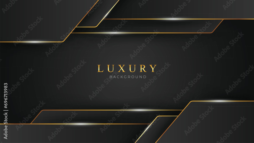 Realistic Luxury Abstract Background with Golden Lines. Deluxe and ...