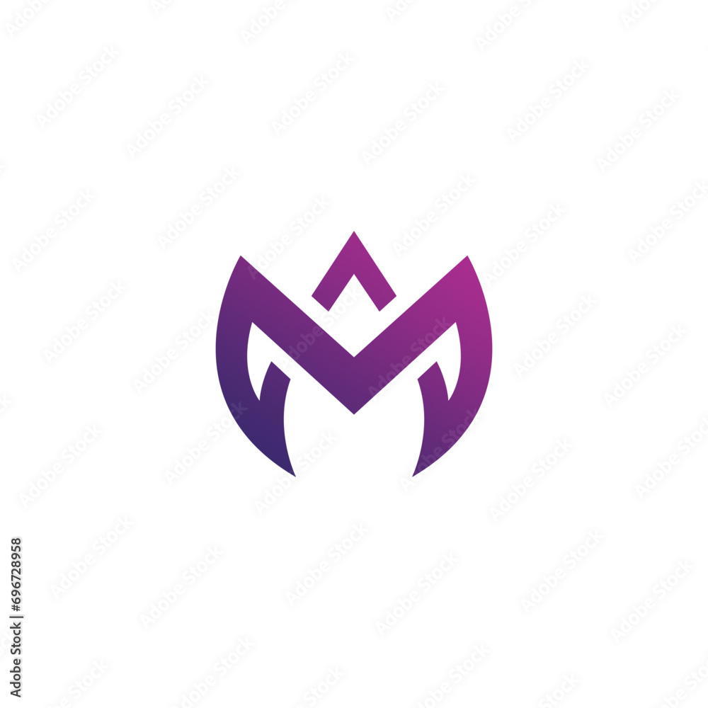 M Logo Template. AM Logo Vector Stock Vector | Adobe Stock