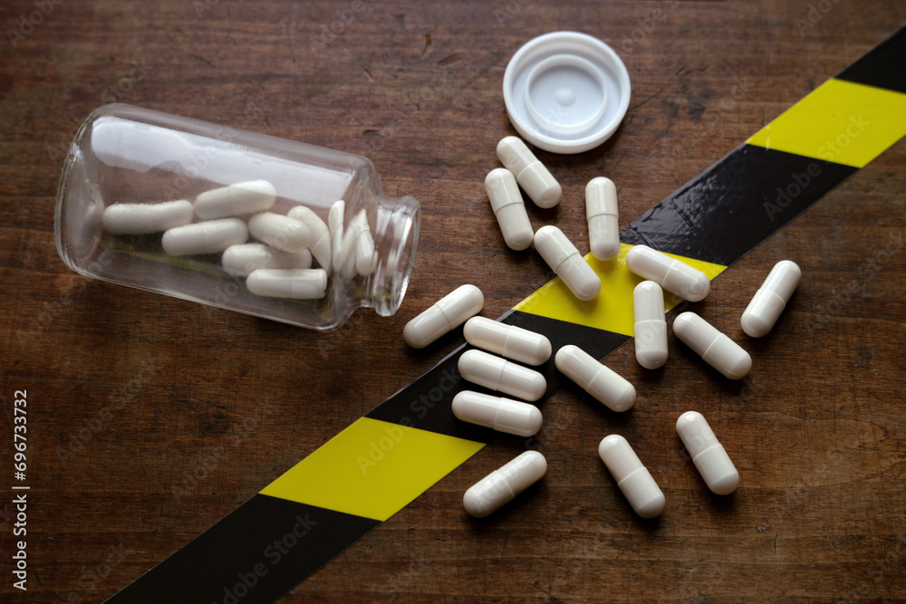 A capsule of medicine. A dosed dosage form consisting of a soft gelatin ...