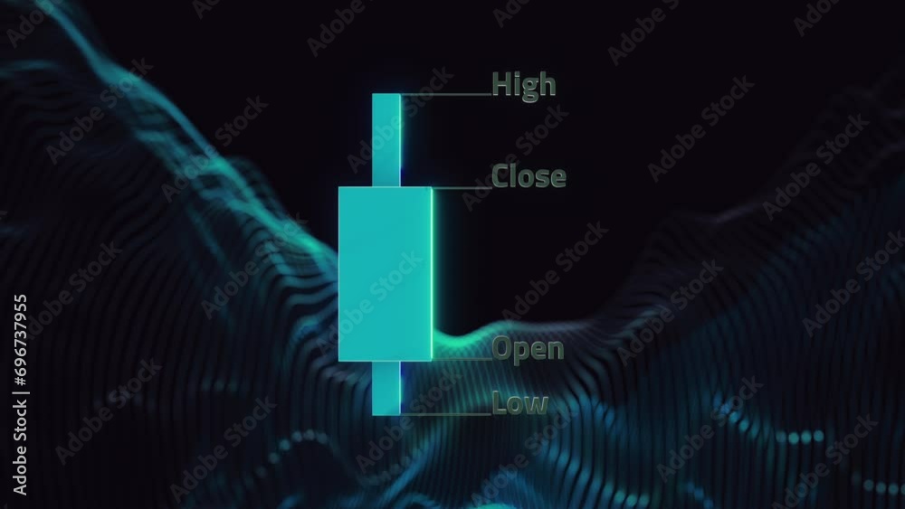 Animated Explanation of Candlestick Visualization with Text Elements ...