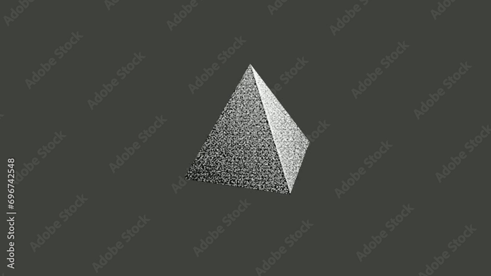 Great Pyramid shape in white color.Pyramids,ancient Egypt.Animated ...