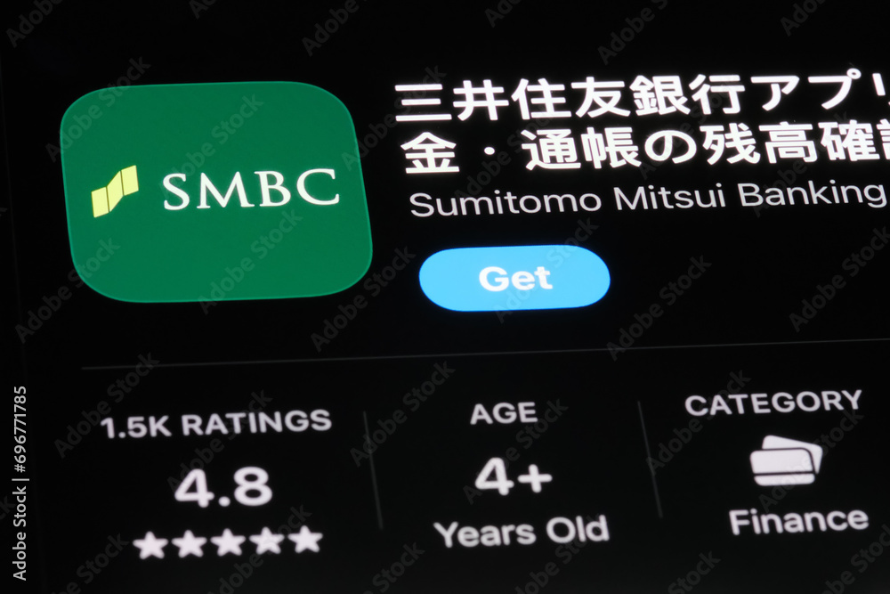 Shanghai,China-Dec. 21st 2023: Sumitomo Mitsui Banking Corporation ...