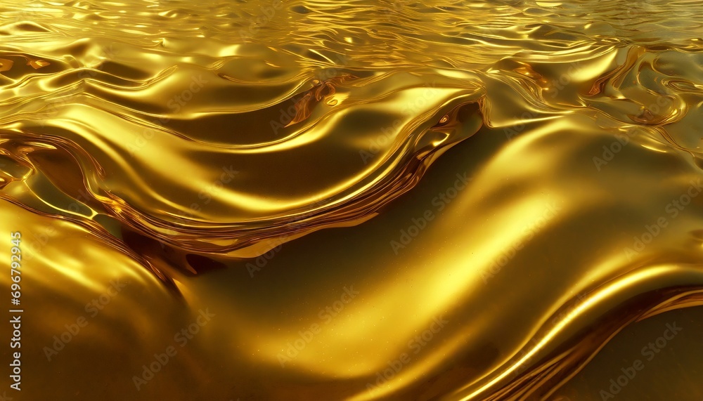 abstract 3d background with flowing liquid gold texture seamless golden ...