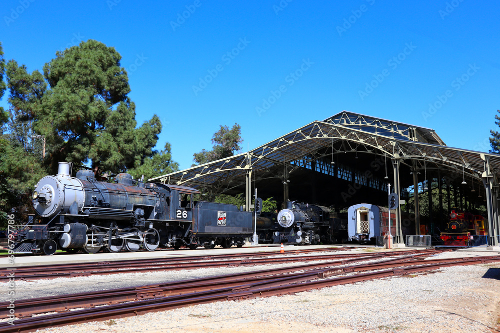 Los Angeles, California: TRAVEL TOWN MUSEUM, railway museum dedicated ...