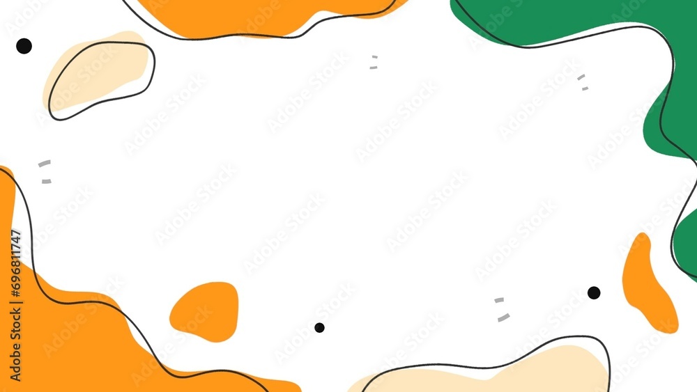 Modern Fun Animated Shapes Background (Customizable) Stock Template ...