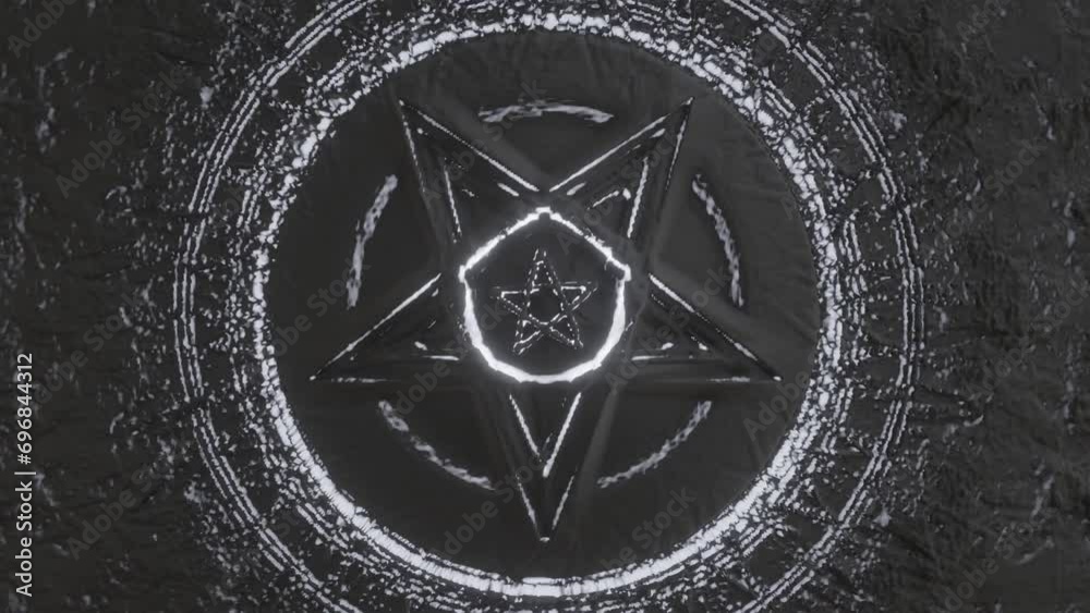 Pentagram wicca star esoteric occult spiritual and black magic symbol ...