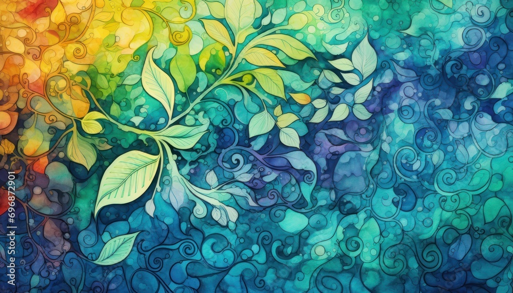 Organic texture background with vivid colors. Colors like deep greens ...