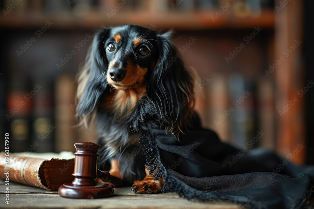 Professional Dachshund - a well-groomed young Dachshund posing as a ...
