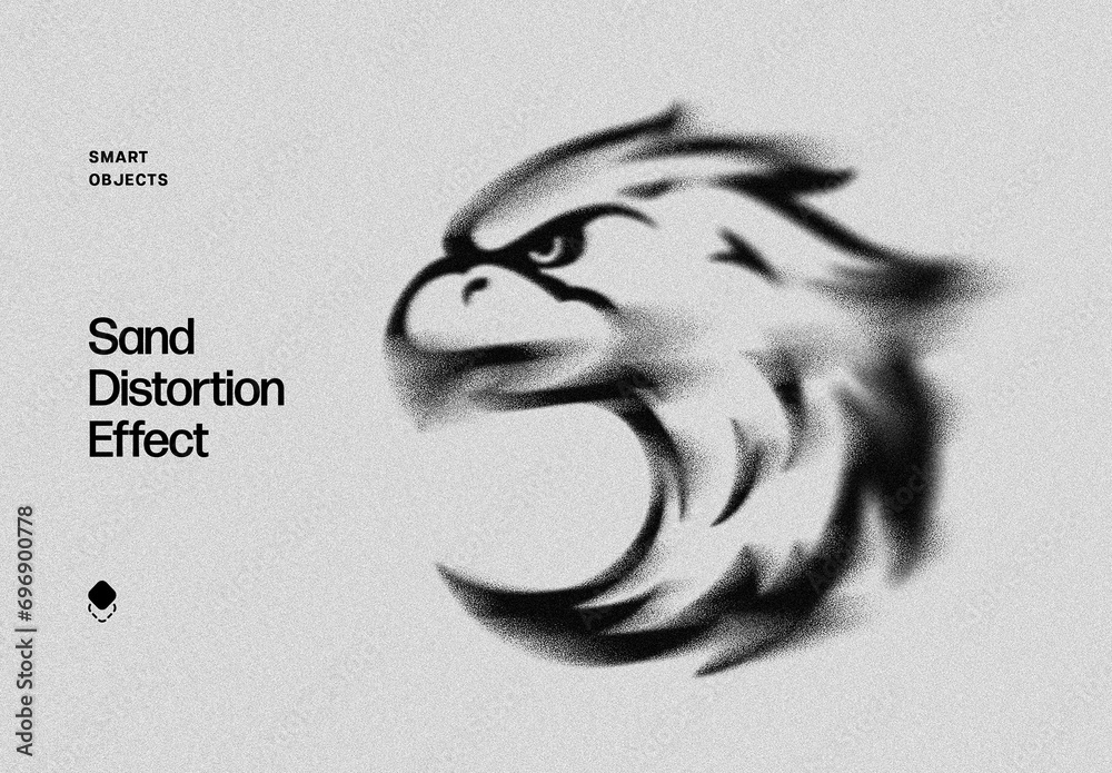 Sand Distortion Text And Logo Effect Mockup Stock Template | Adobe Stock