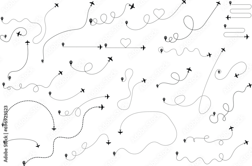 Set of map distance measuring icon. Editable icons of we moved. Moving ...